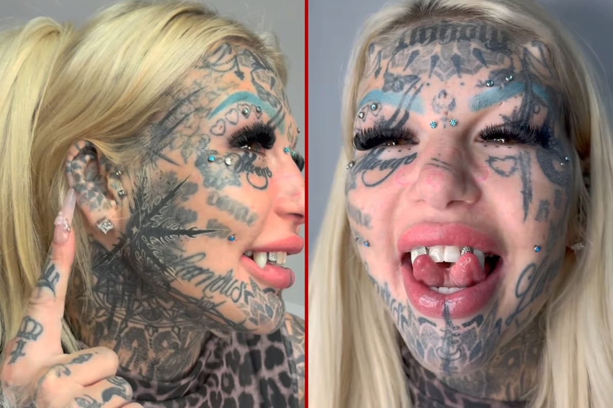 Tattoo-addicted adult star jets off to Barcelona for radical and ...