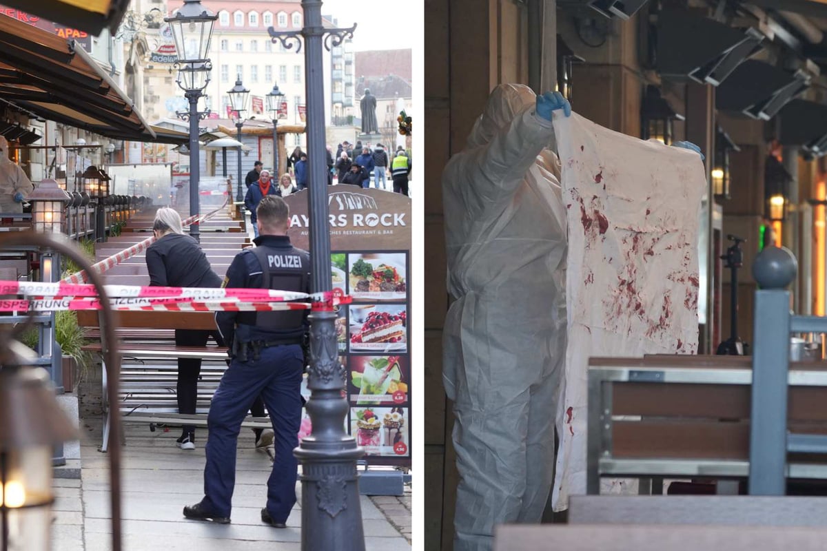 Dresden: Blutiger Streit mit Schwerverletztem in Dresdner Münzgasse - Polizei riegelt Ayers Rock ab
