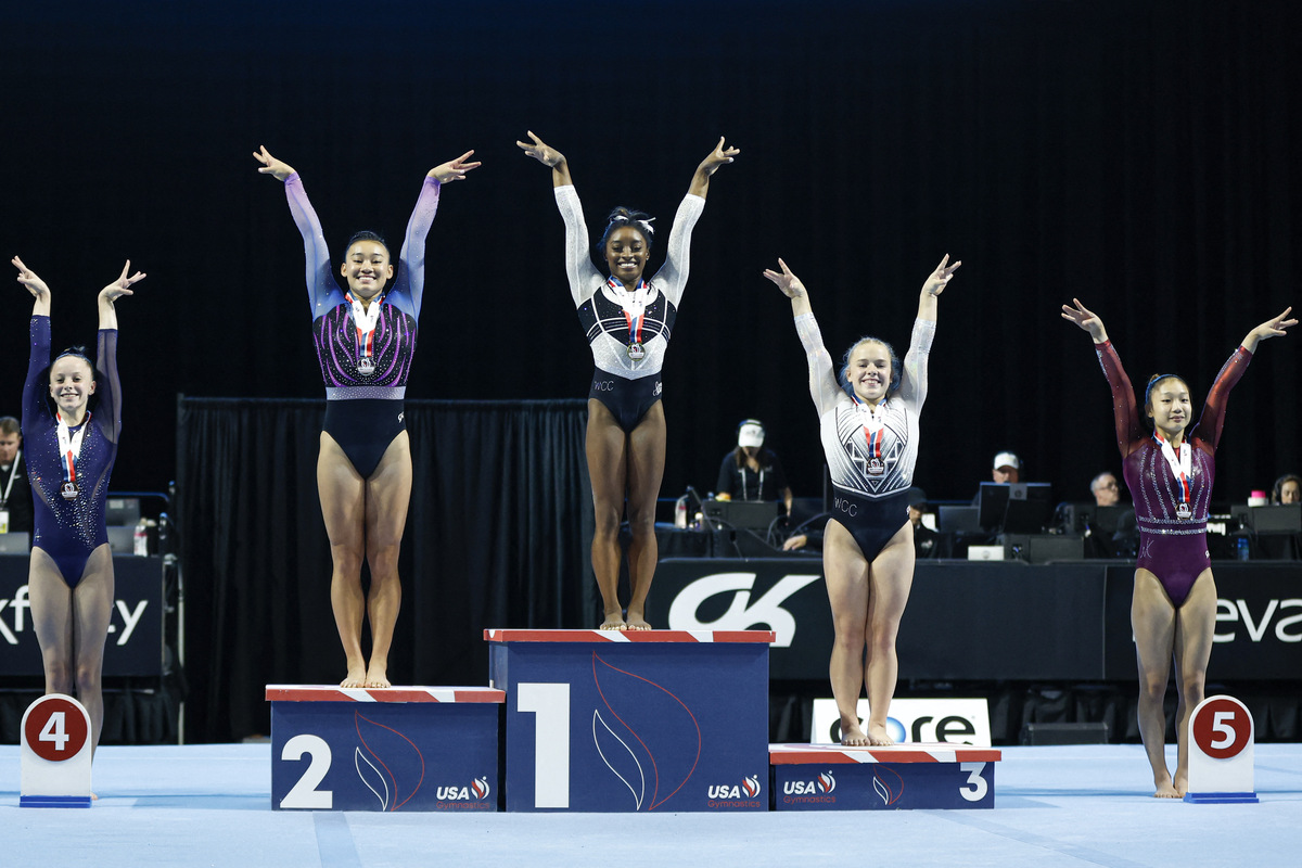 Simone Biles tops US Classic with stunning performance!