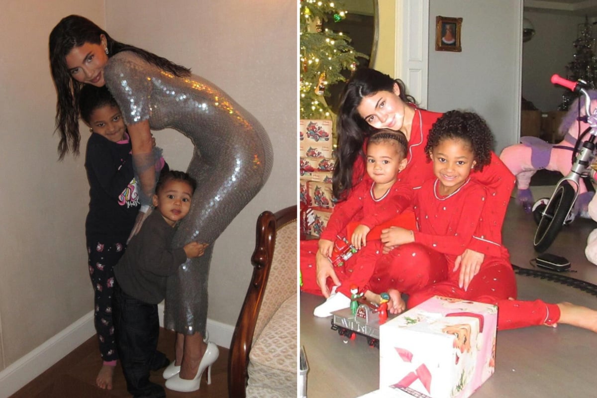 Kylie Jenner shares rare photos with her kids Stormi and Aire for ...