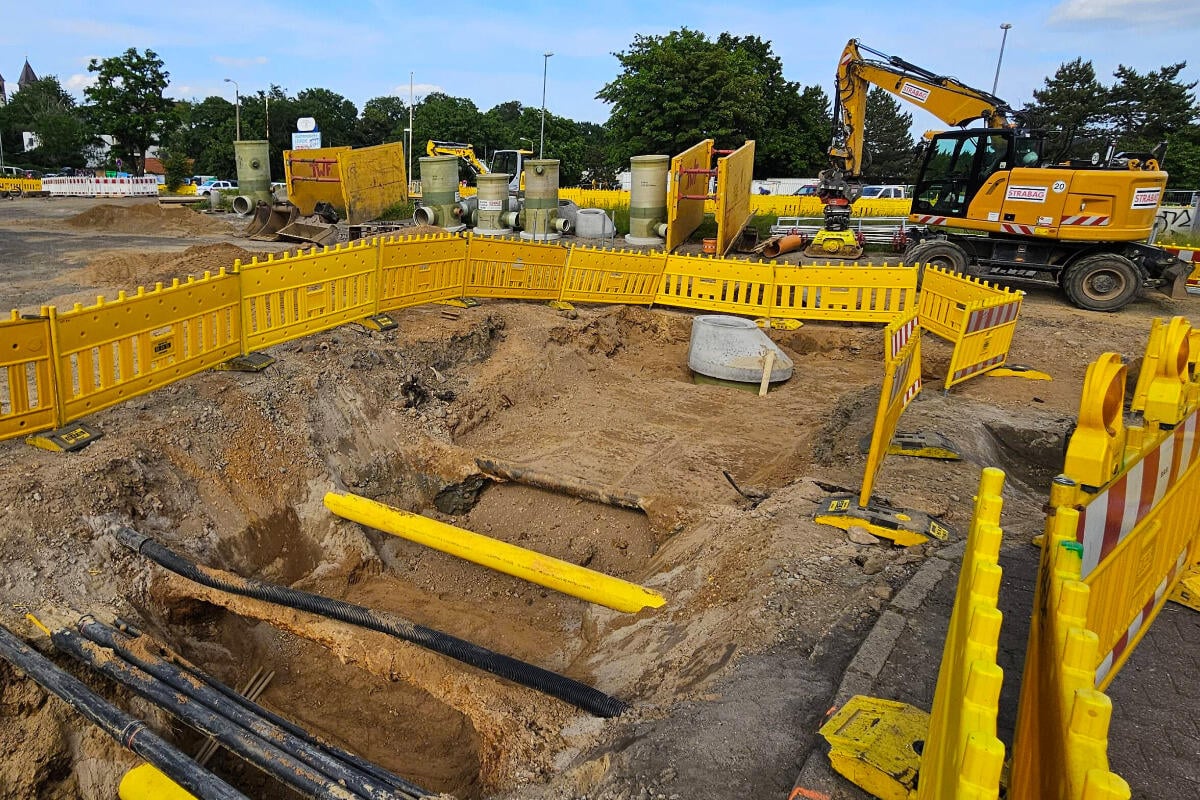 Bagger reißt Kabel in Leipzig kaputt: 1400 Gebäude ohne Strom!