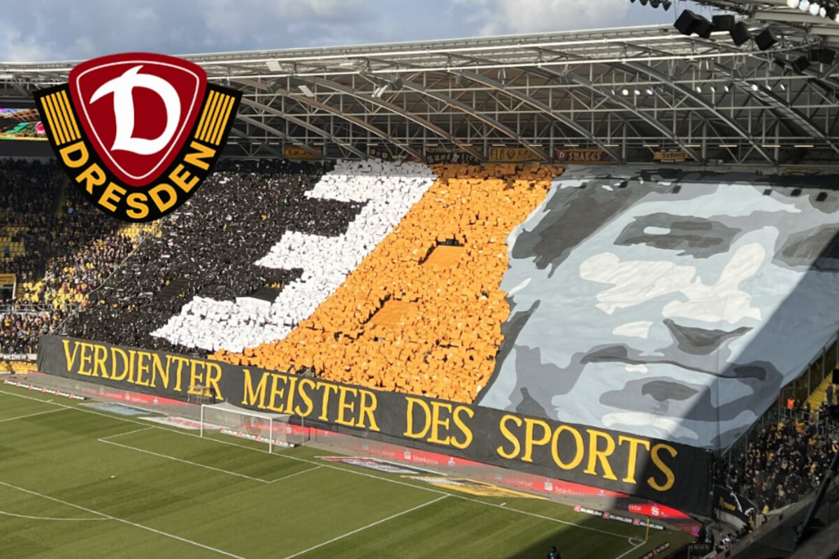 Dynamo Dresden: Gänsehaut-Choreo der Fans für Vereins-Legende Dixie Dörner