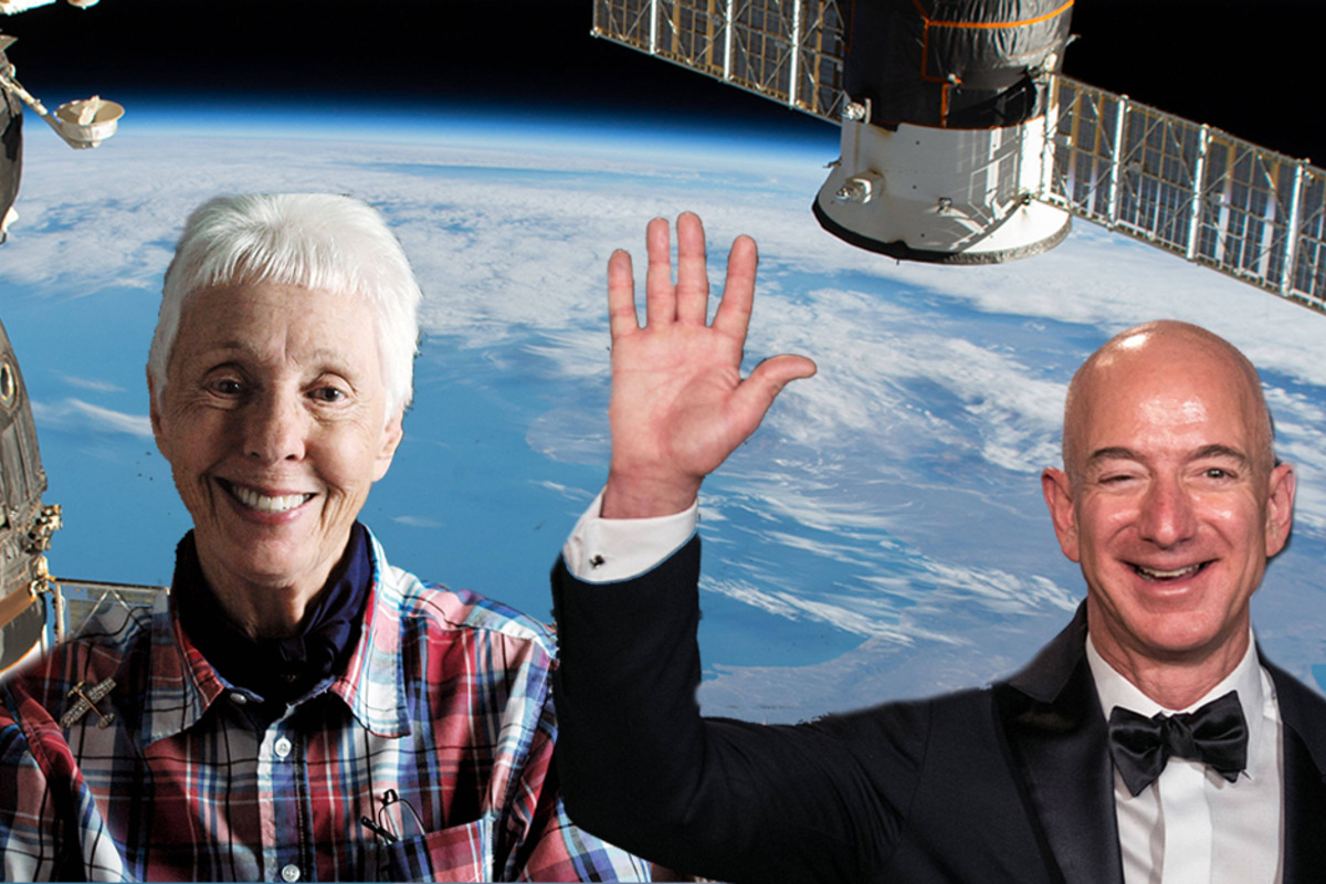 An 82-year-old pilot will join Jeff Bezos on his first trip to space