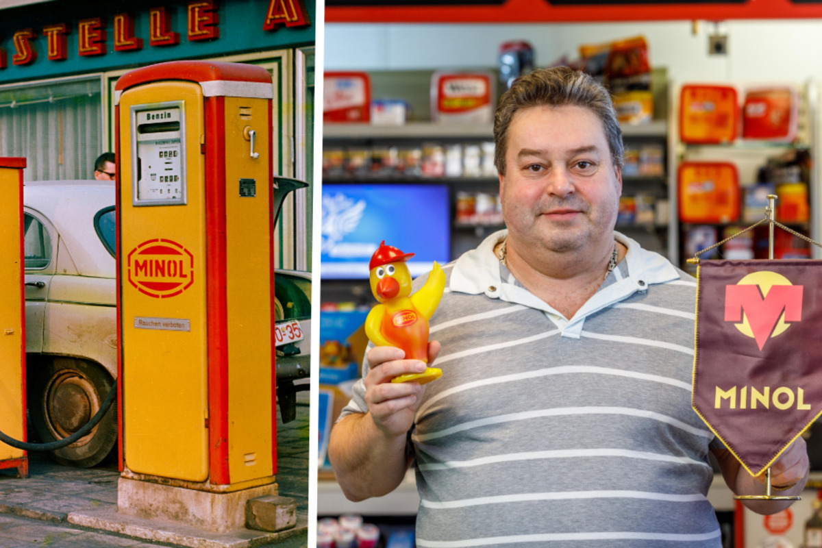 Ein Stück DDR-Nostalgie: Letzte Minol-Tankstelle Sachsens steht in ...