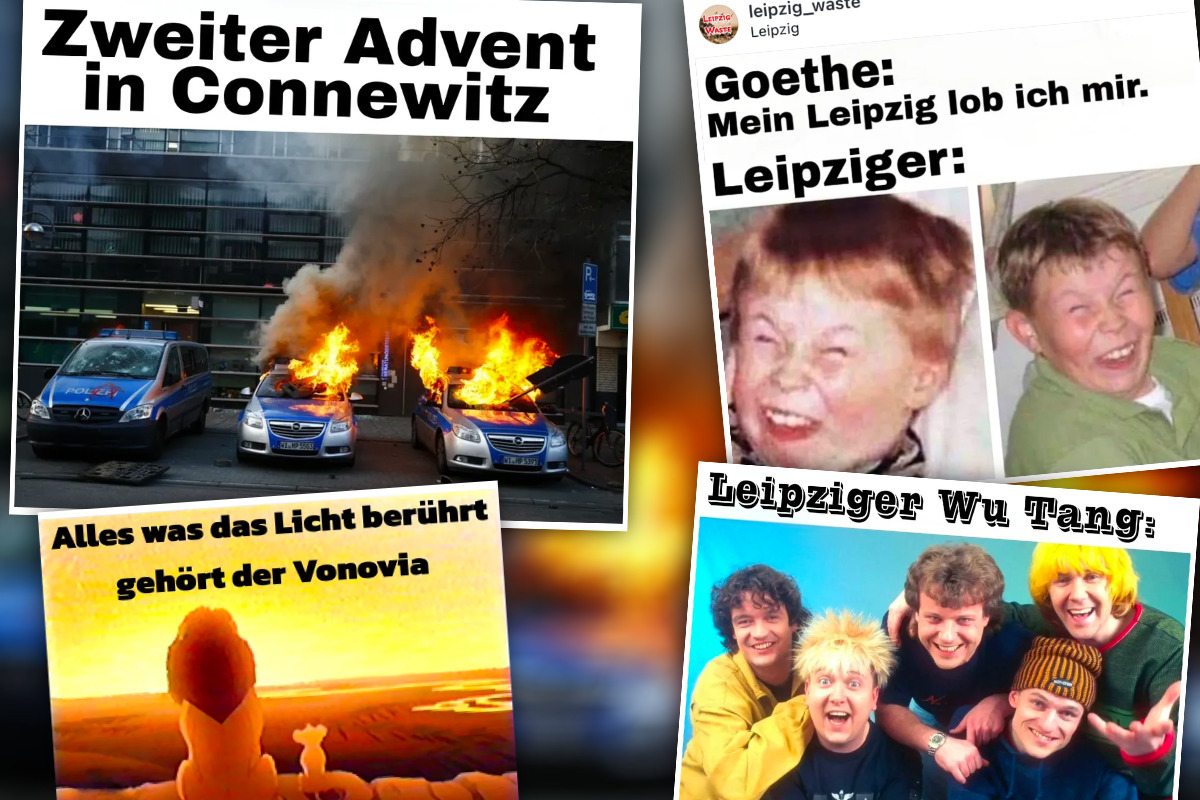Meme-Seite "Leipzig Waste" nimmt die Messestadt aufs Korn: Brennende ...