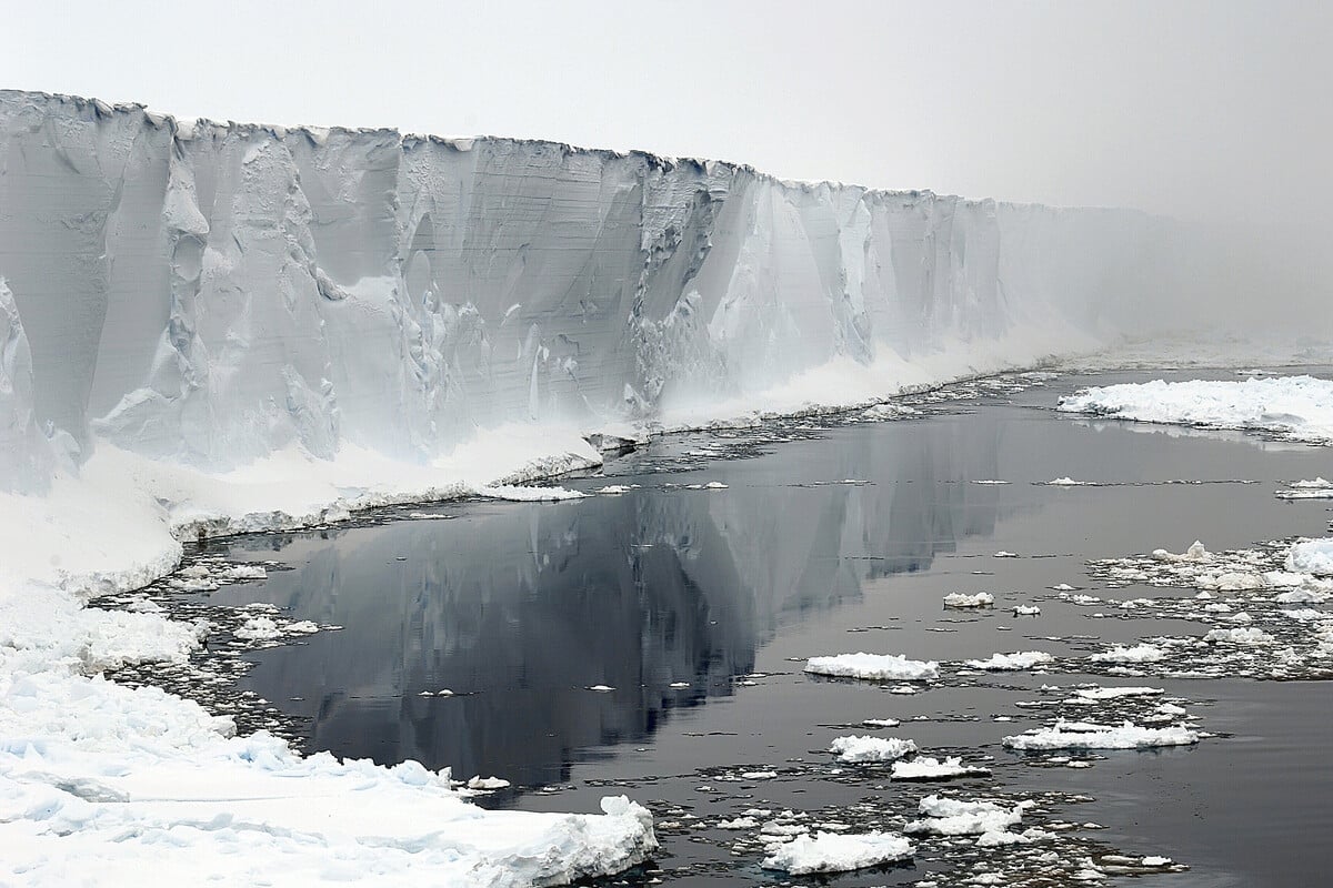 Antarctic ice shelf collapses in "a sign of what might be coming"
