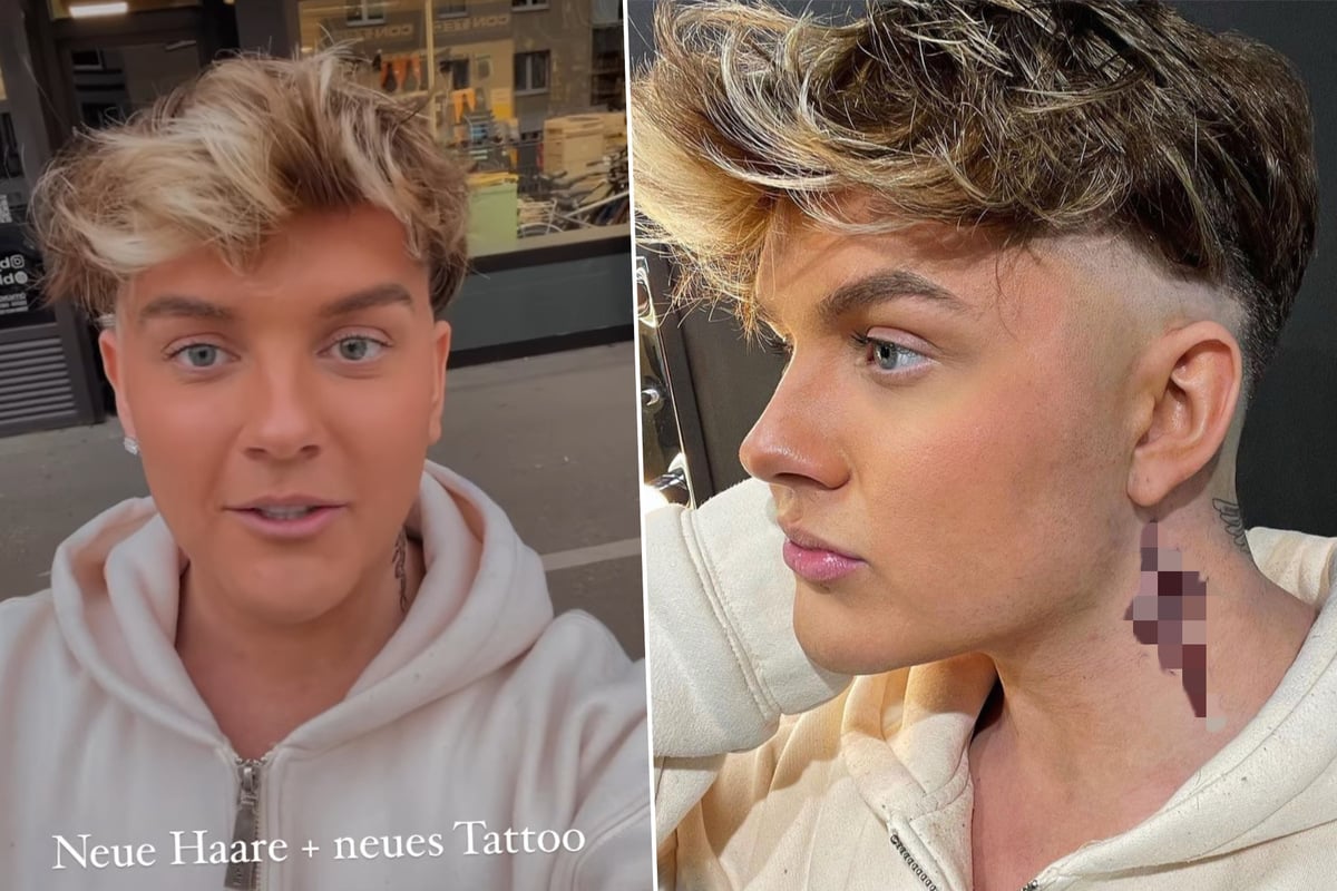 Twenty4Tim kriegt sein erstes Hals-Tattoo - von Trash-TV-Sternchen ...