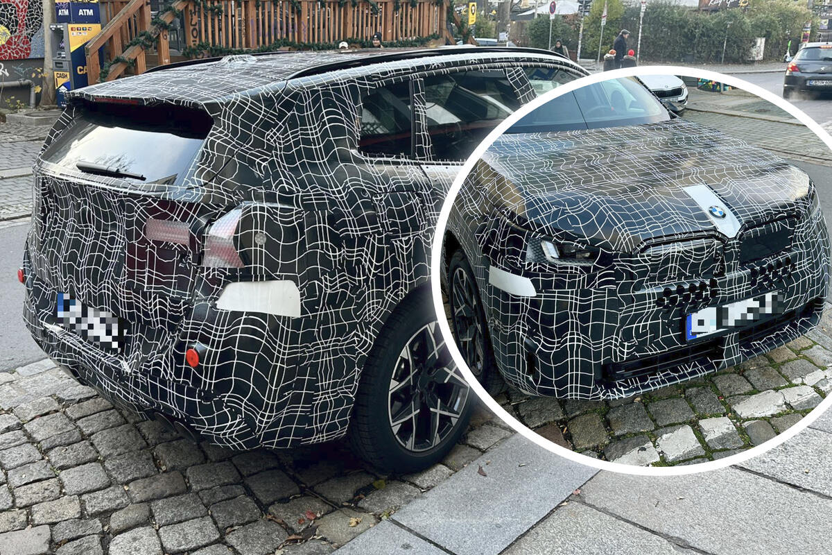 Prototyp des neuen BMW Modells in Dresdner Neustadt gesichtet