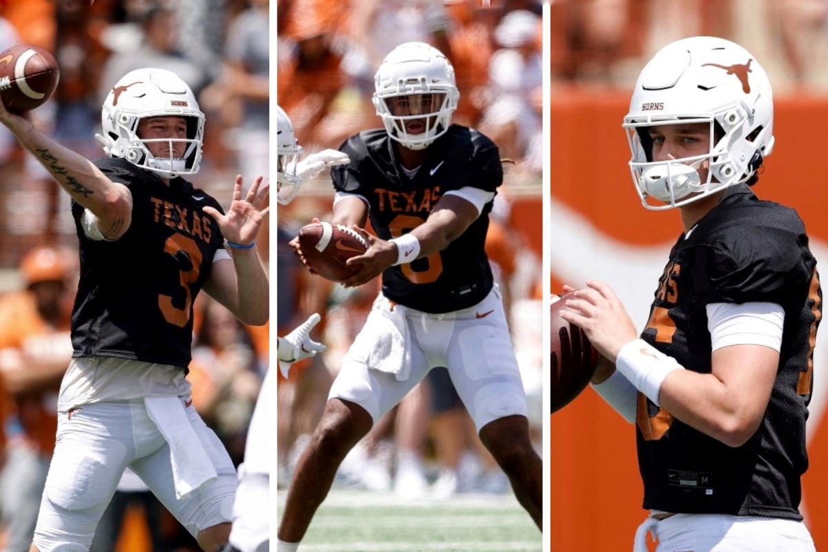 Texas Football's monstrous trio of quarterbacks breaks the internet ...