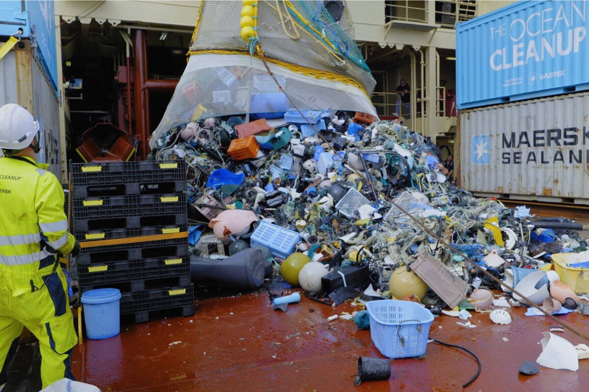 Ocean Cleanup project scoops up 29 tons of plastic in Pacific