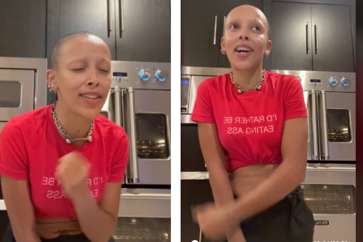 Doja Cat shows off her versatile singing and questionable cooking ... Doja Cat shows off her versatile singing and questionable cooking ...
