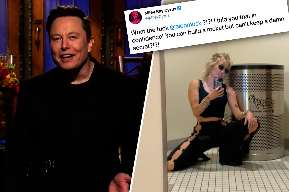 Miley Cyrus ribs Elon Musk on Twitter after he spills her "secret"