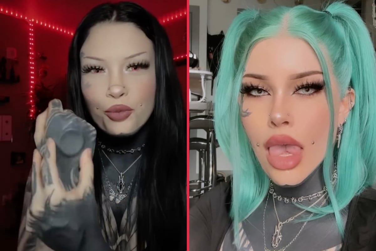 Tattoo addict shows off bizarre squishy hand implants