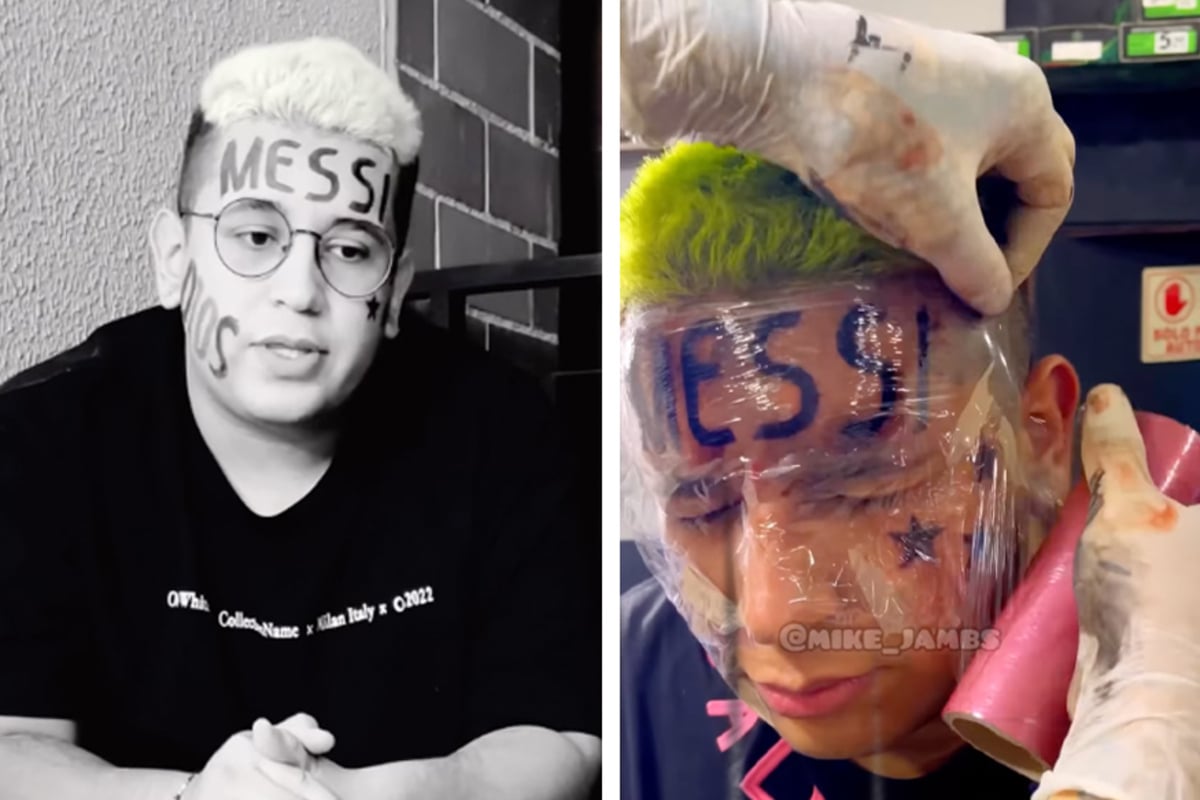 Man who tattooed Lionel Messi's name on forehead now lives with regret