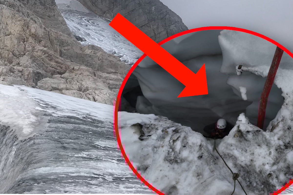 Gefangen im Eis: Deutsche Kletterer entdecken Frau in Gletscherspalte