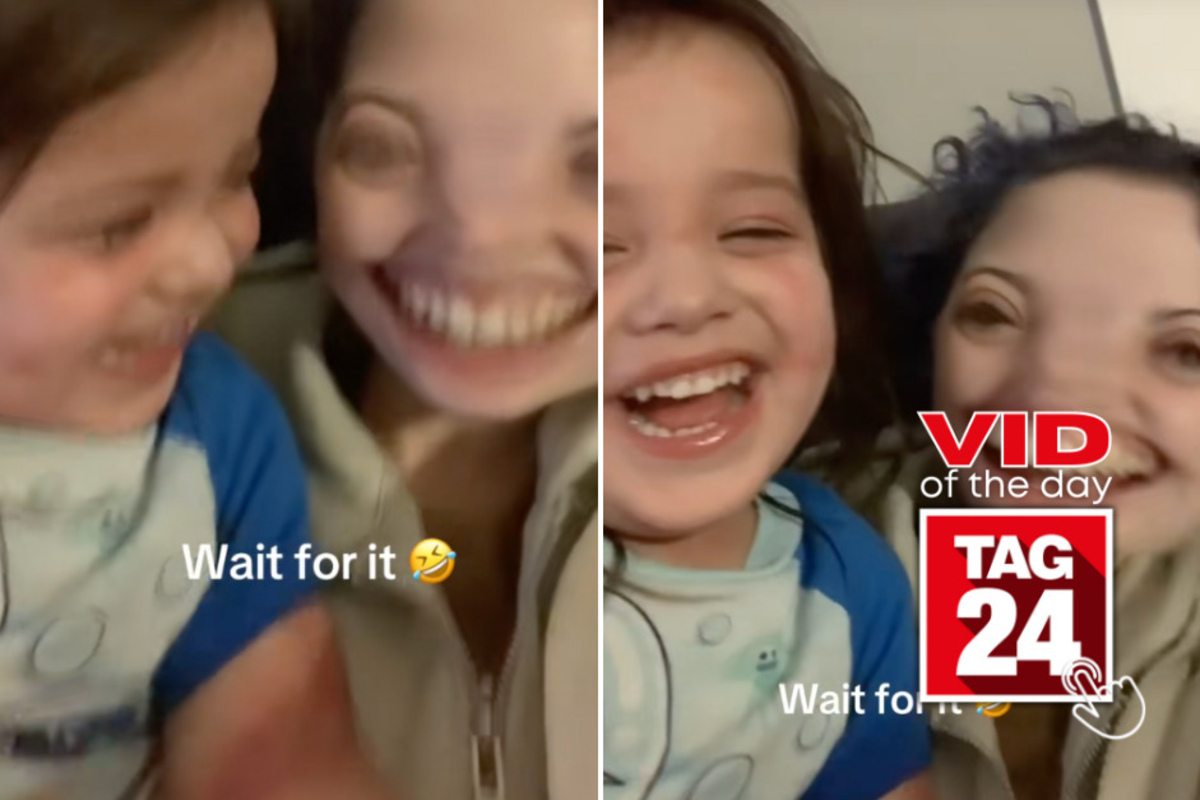 Viral Video of the Day for April 27, 2025: Mom and toddler's hilarious TikTok filter face-off ...
