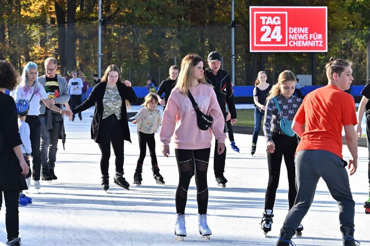 Winterfest bei Sommerwetter: Chemnitzer Eislauf-Saison startet bei ...
