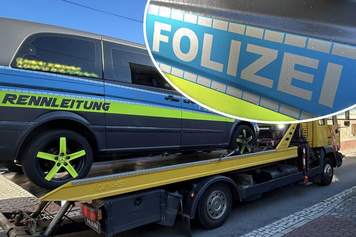 "Folizei"-Bus hochgenommen: Polizei stoppt die "Rennleitung"