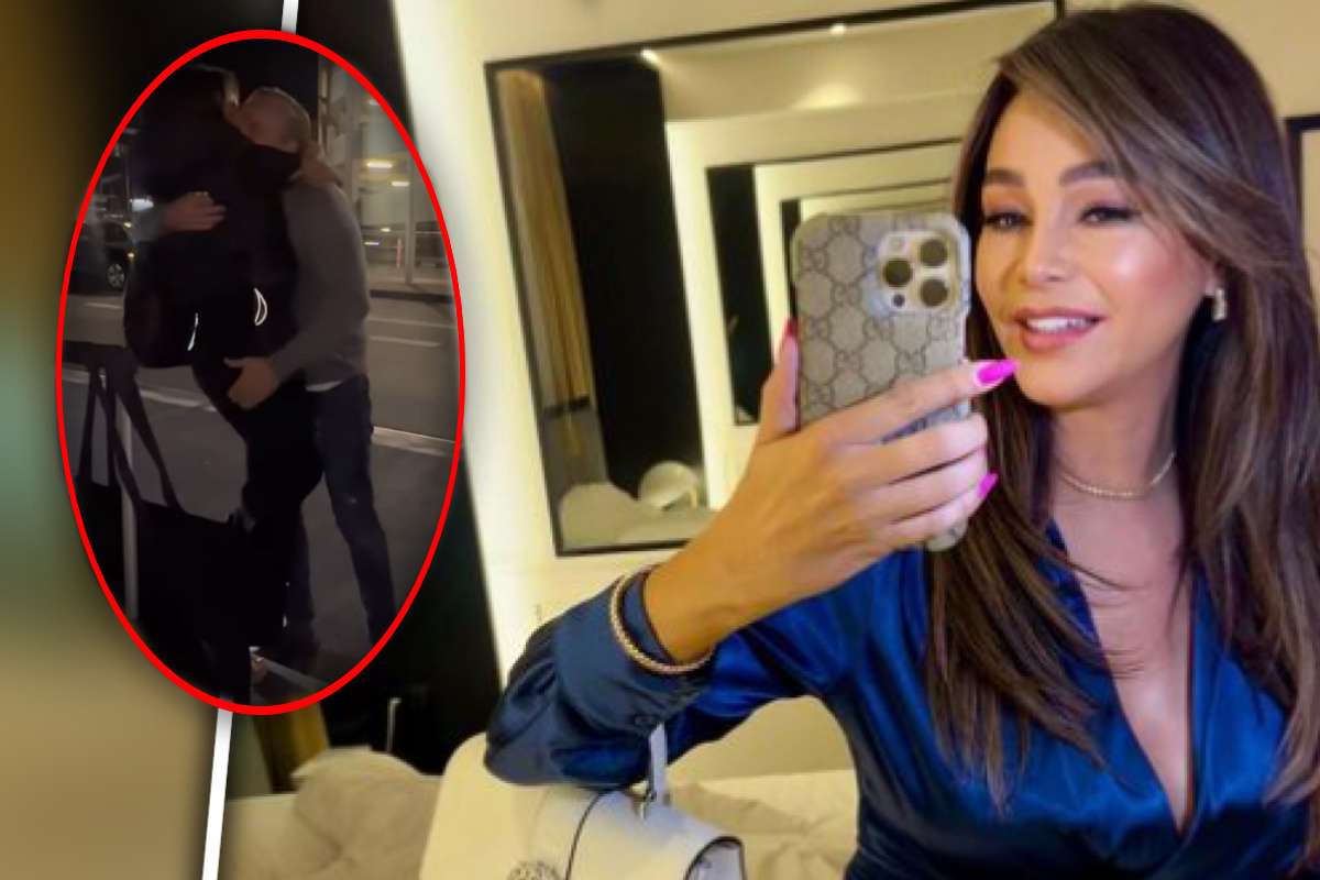 Verona Pooth und Franjo wiedervereint: Sein erster Griff geht an den Po