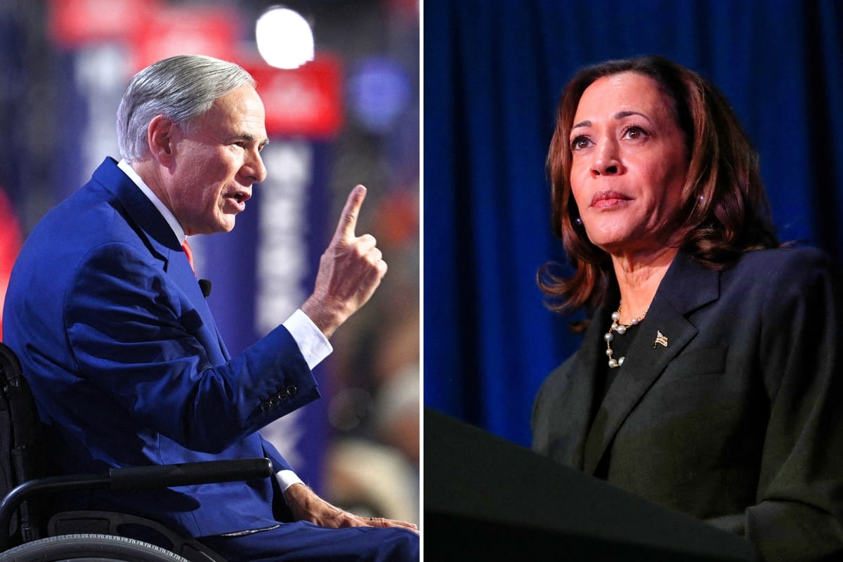 Greg Abbott vows to put up "triple razor wire" at border over Kamala ...