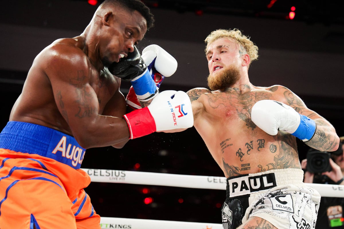 Jake Paul prügelt Profi-Boxer Andre August in erster Runde KO: Skandal ...