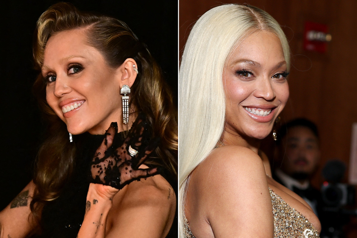 Miley Cyrus makes surprise appearance at Beyoncé's Cowboy Carter tour ...