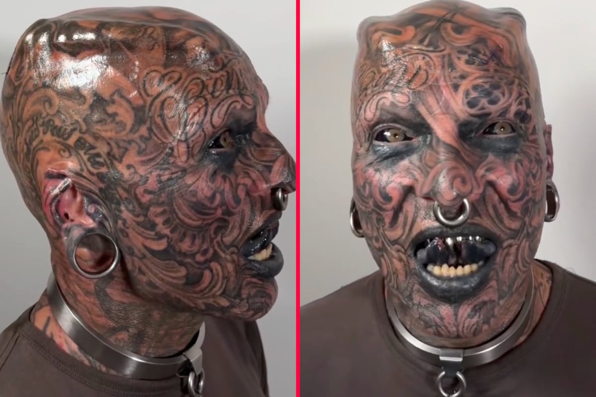 Tattoo addict undergoes "Reptile Evolution" with insane body mods