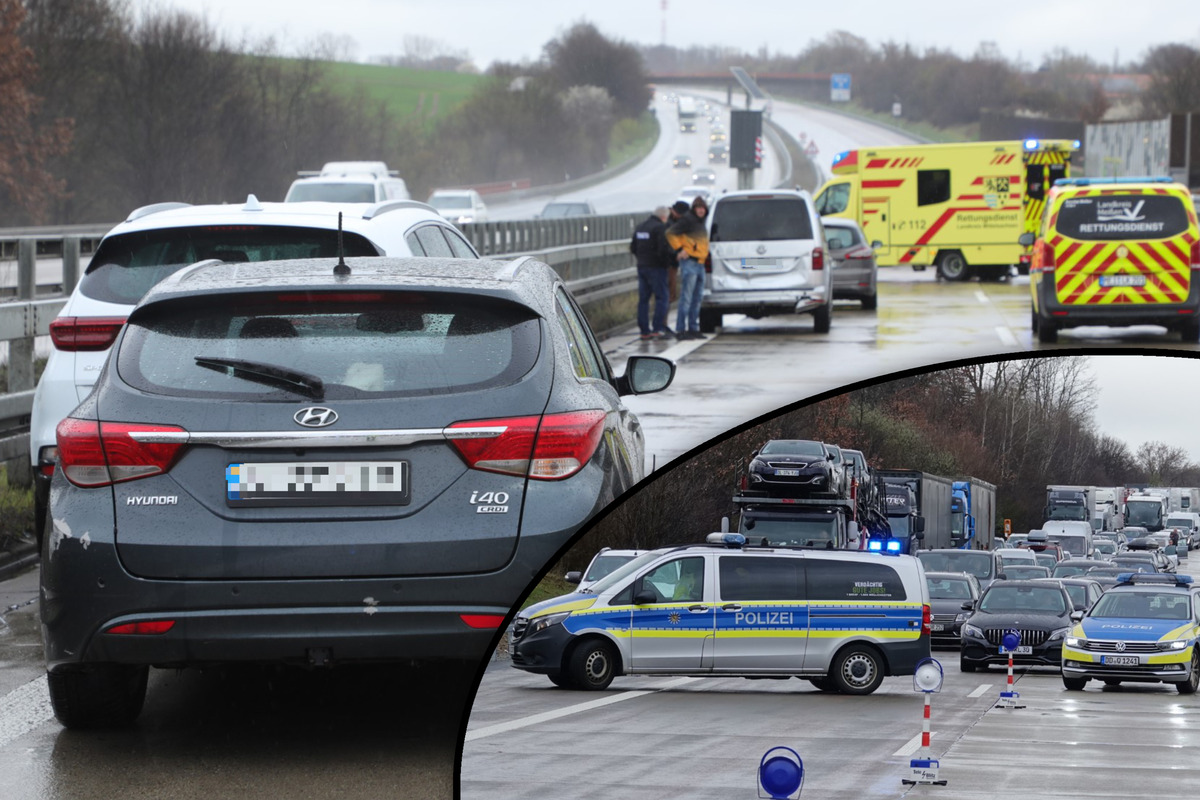 15 Kilometer! Fetter A4-Stau nahe Dresden nach Unfall mit mehreren Fahrzeugen