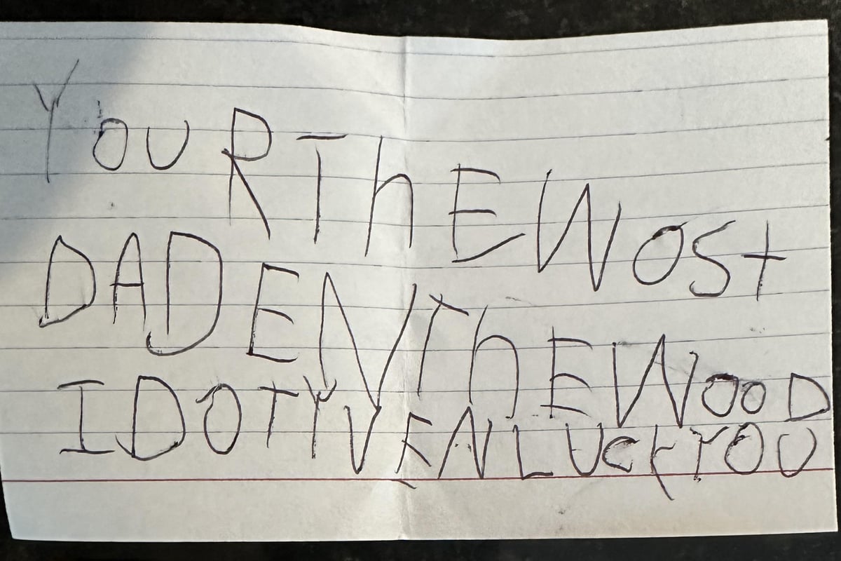 Worst dad in the world: Father receives letter from son (5) - shortly ...