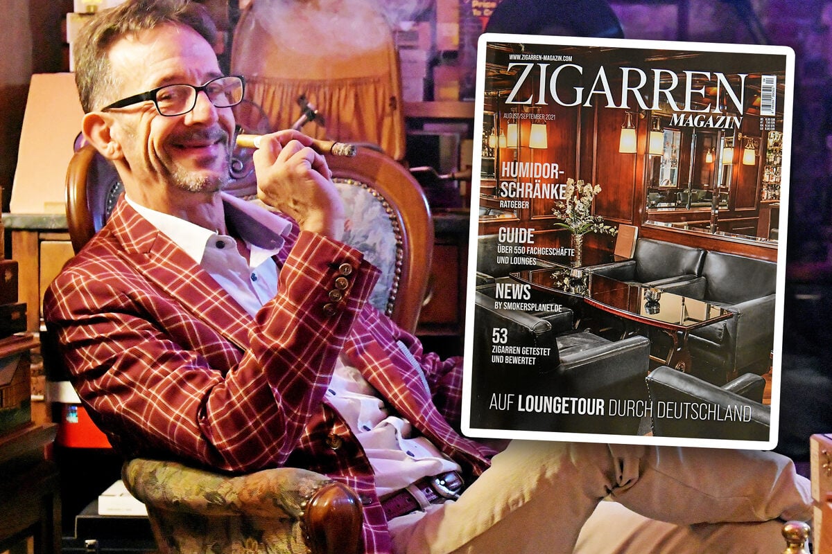 Dresden: Zigarren-Liebhaber Michael Bader hat ein Paradies für Raucher