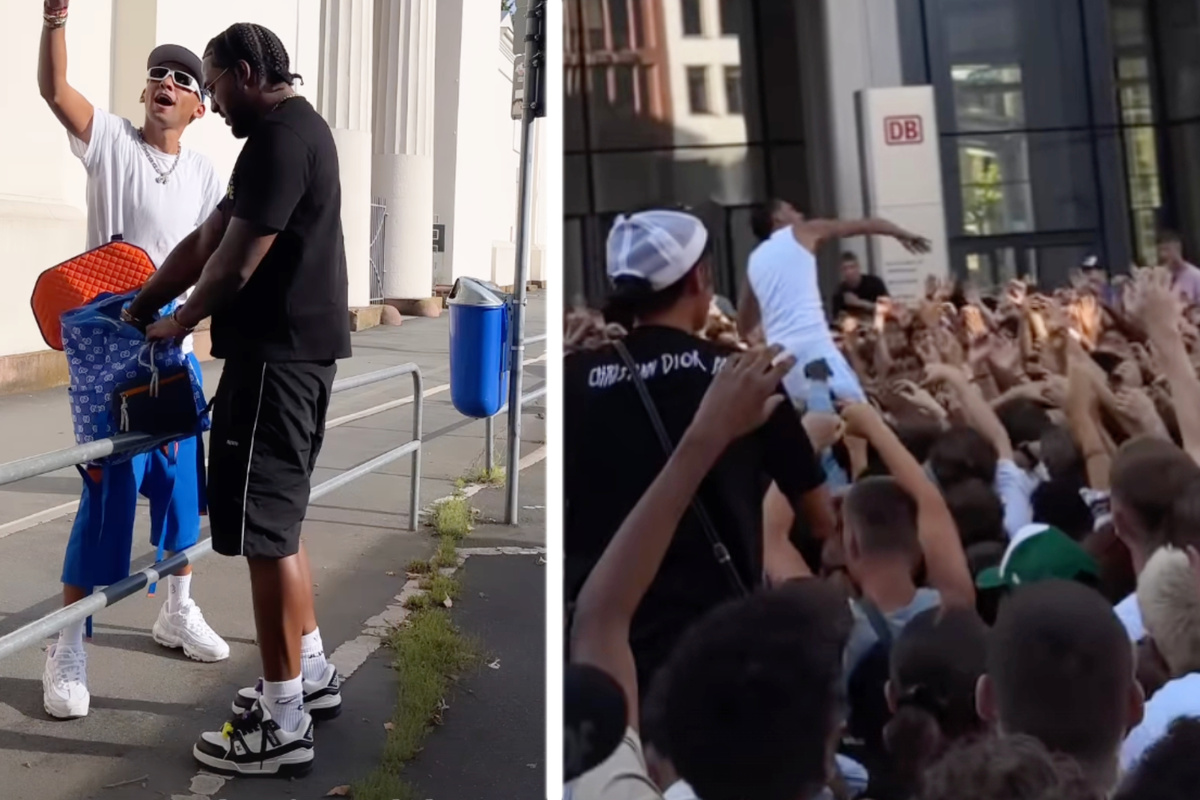 Massen-Chaos in Frankfurter Innenstadt: Irre Aktion von Rapper und ...