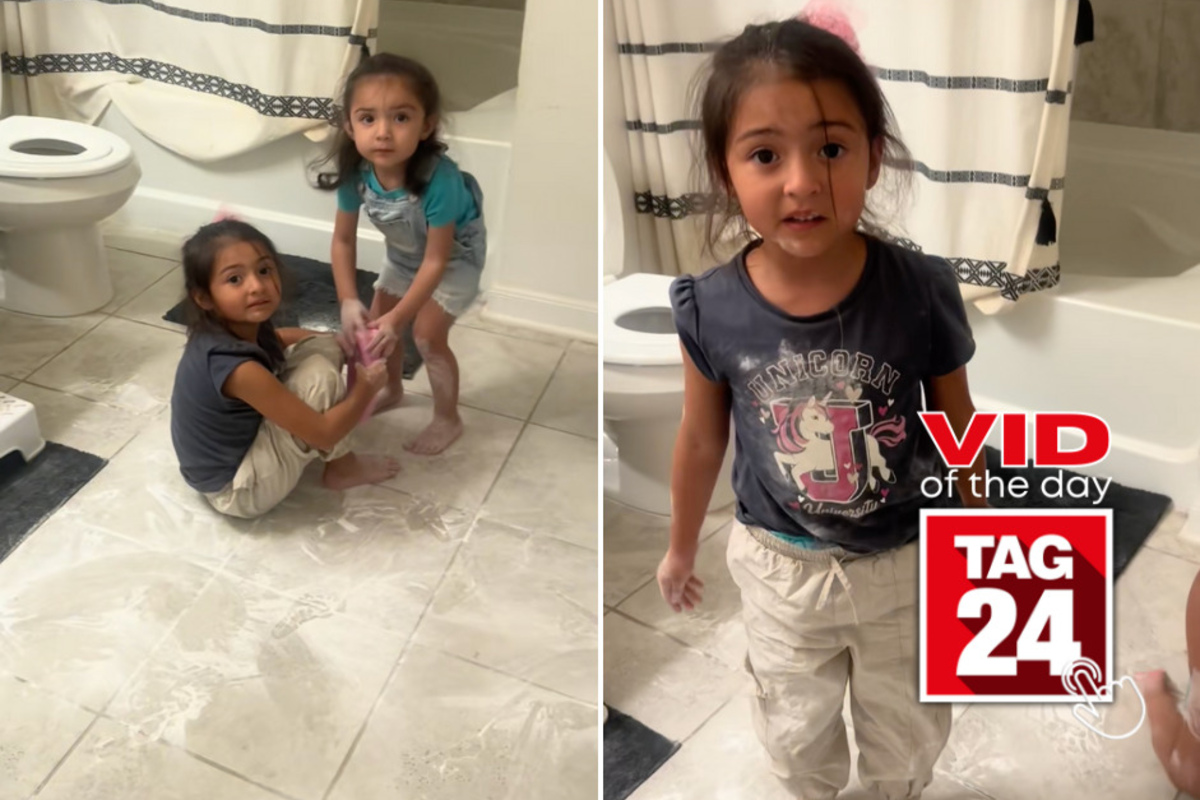 Viral Video of the Day for October 3, 2025: Mom catches daughters in ...