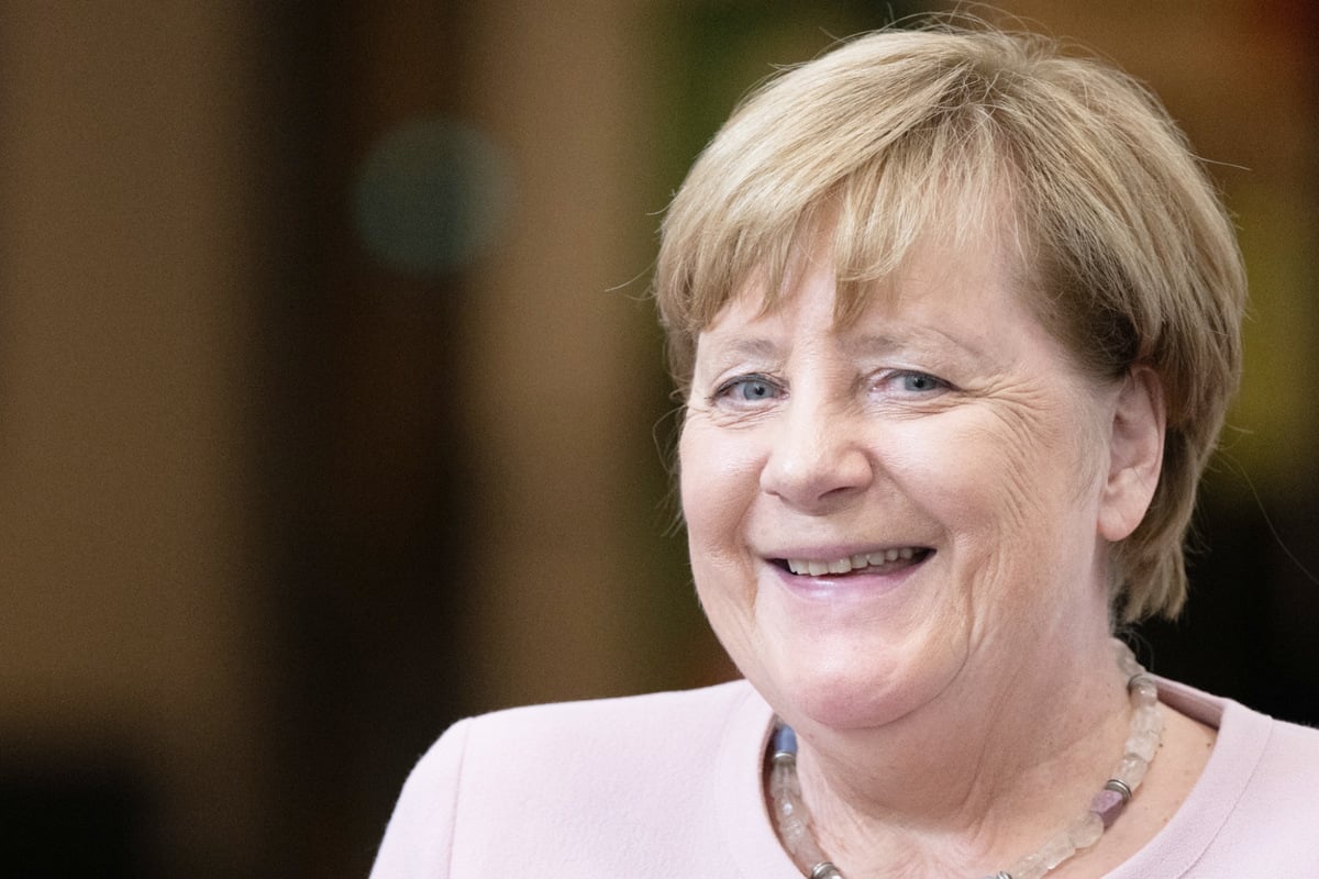 Angela Merkel beweist bei Dresden-Besuch Humor: "Dachte erst, hier geht ...