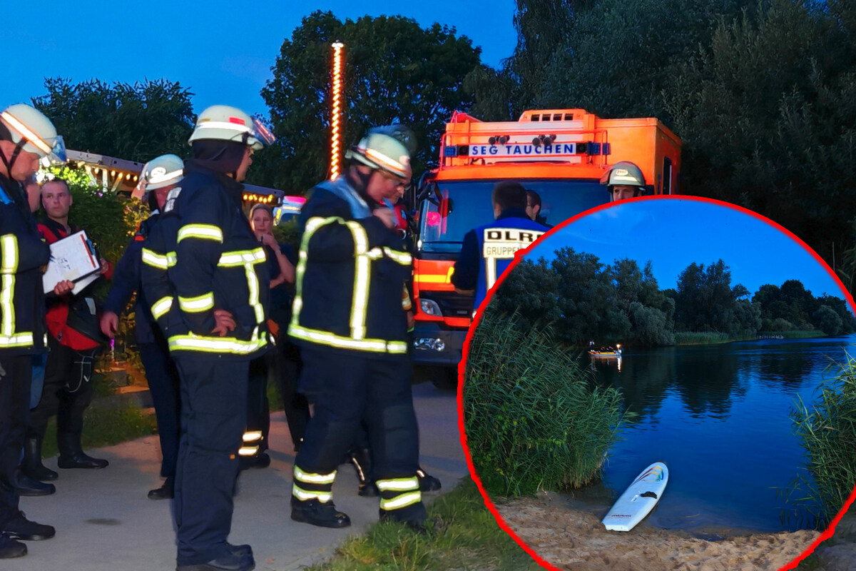 Einsatzkräfte suchen in Hamburg nach Person im Wasser: Surfbrett an ...