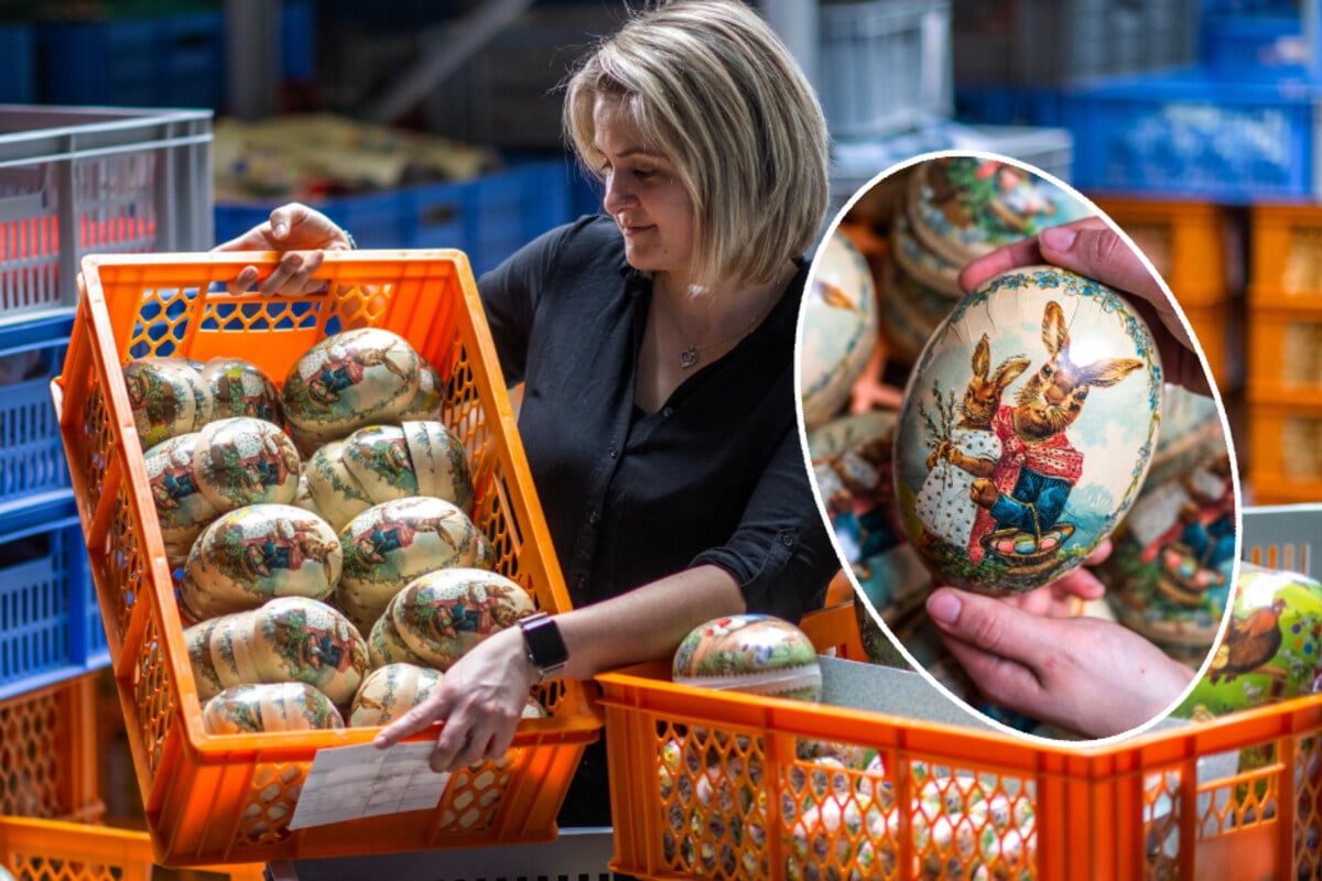 Firma Nestler aus Ehrenfriedersdorf im Erzgebirge macht noch Ostereier ...