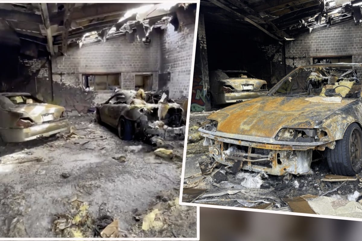 187 Strassenbande Opfer eines Brandanschlages? Garage/Werkstatt samt ...