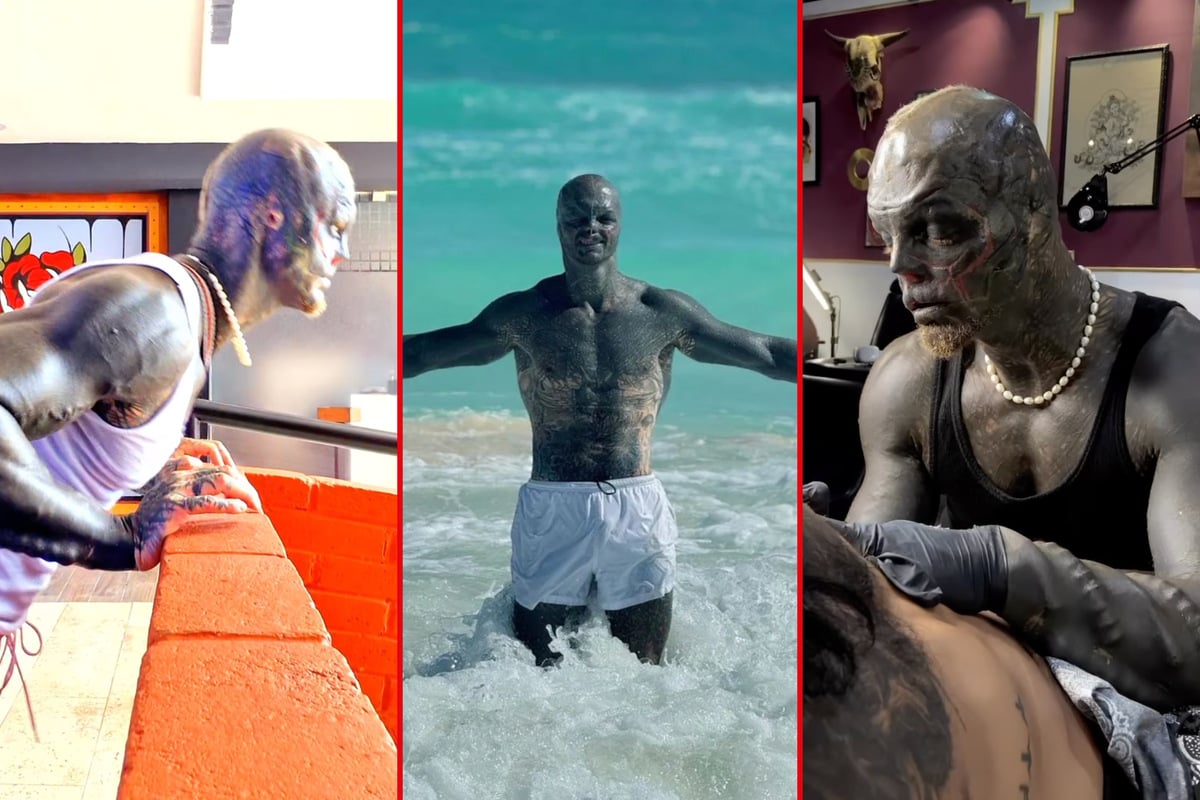 Body mod and tattoo addict reboots iconic "Black Alien Project"