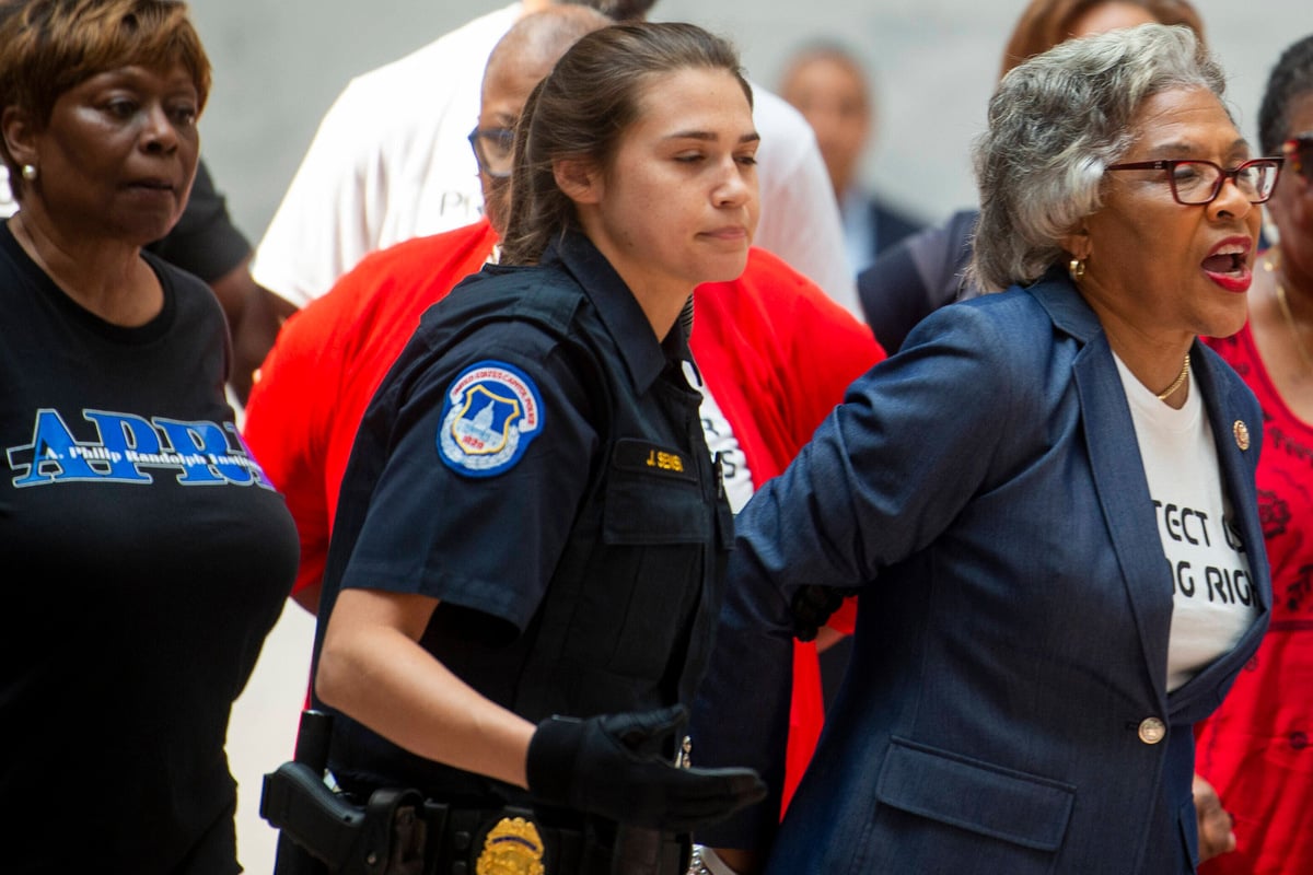 Congressional Black Caucus Chair Joyce Beatty arrested at voting rights ... Congressional Black Caucus Chair Joyce Beatty arrested at voting rights ...