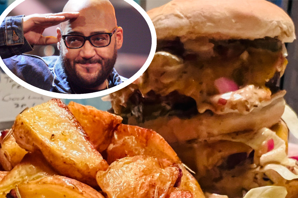 Frankfurt: Moses Pelham brutzelt diesen fiesen Burger und sorgt damit ...