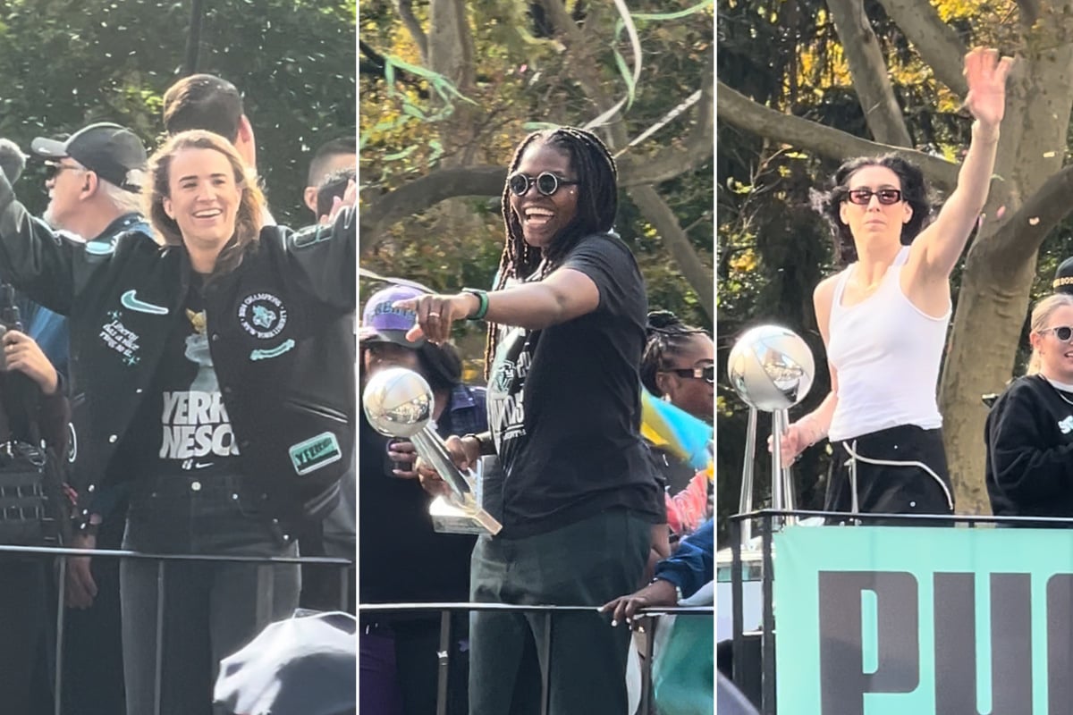 New York Liberty receives hero's welcome with ticker-tape parade for ...