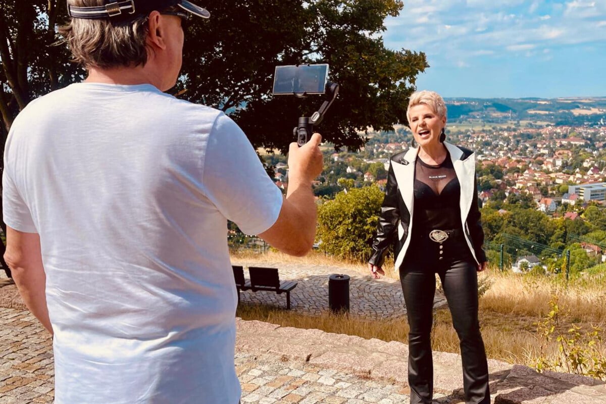 Country-Sängerin Linda Feller dreht neues Musikvideo in Moritzburg
