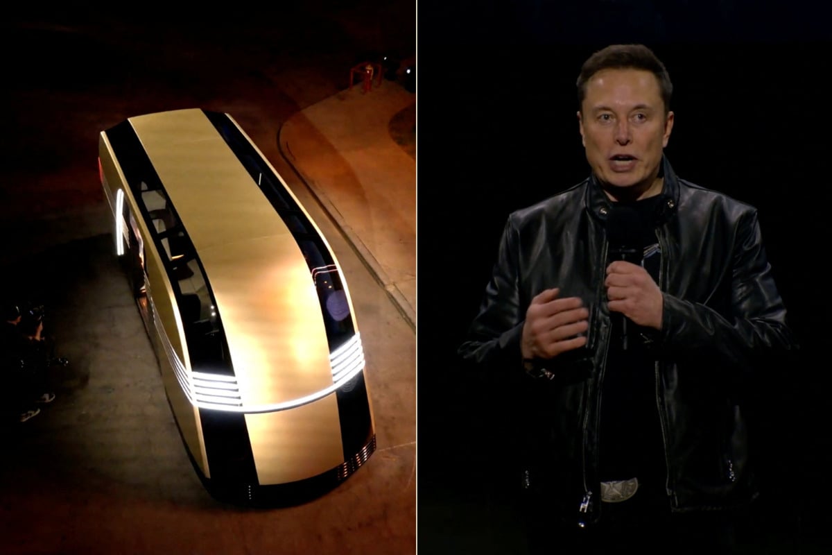 Elon Musk unveils long-awaited Tesla robotaxi – to mixed responses Elon Musk unveils long-awaited Tesla robotaxi – to mixed responses