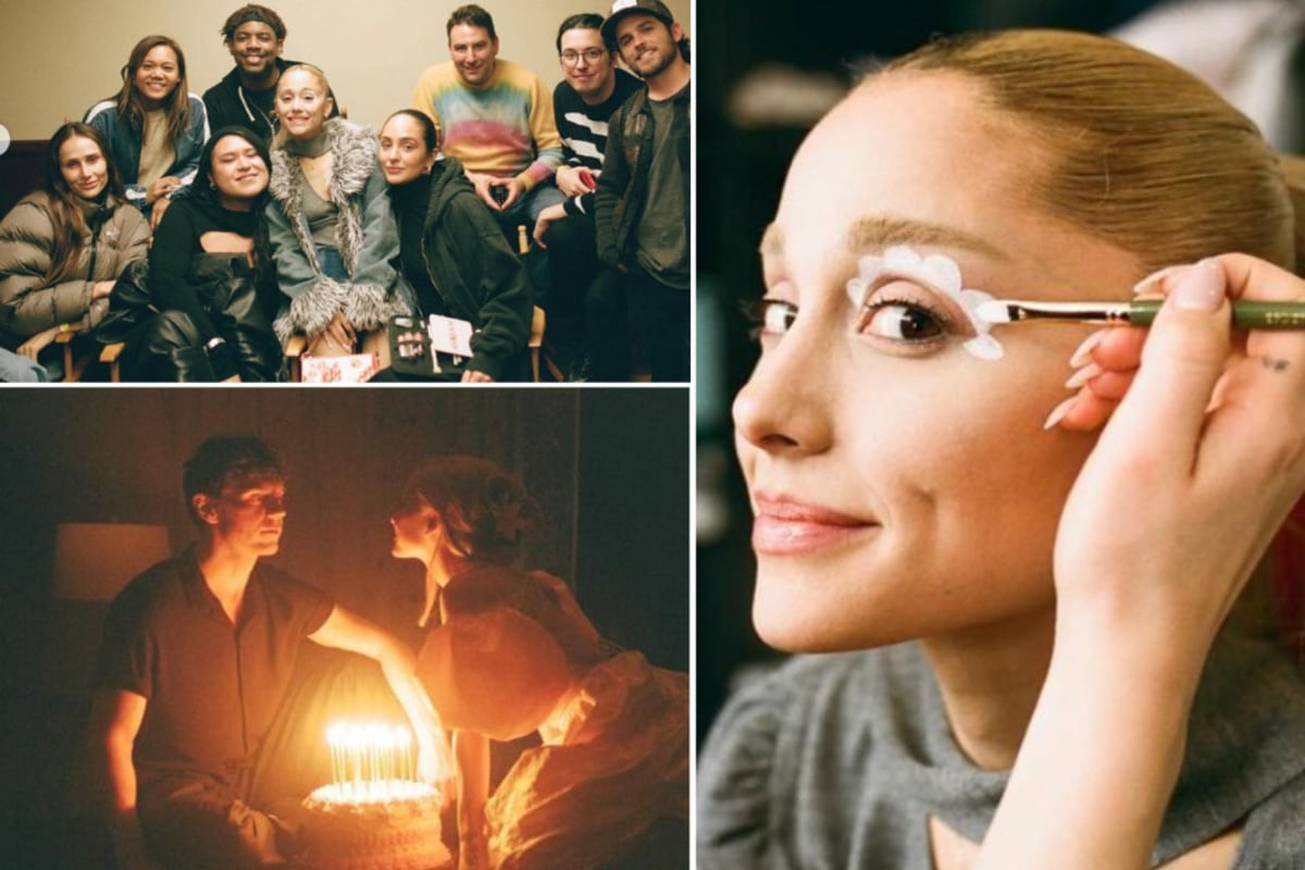 Ariana Grande posts behind-the-scenes look at we can't be friends video