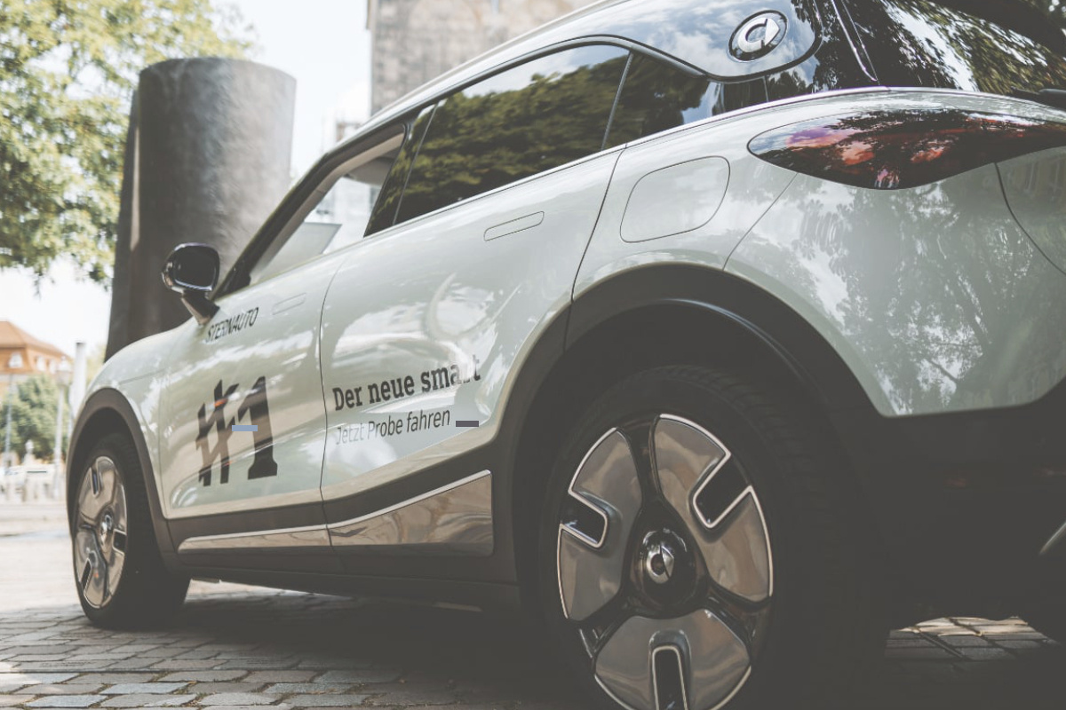 Neuer smart #1 kann gerade in Erfurt bestaunt werden