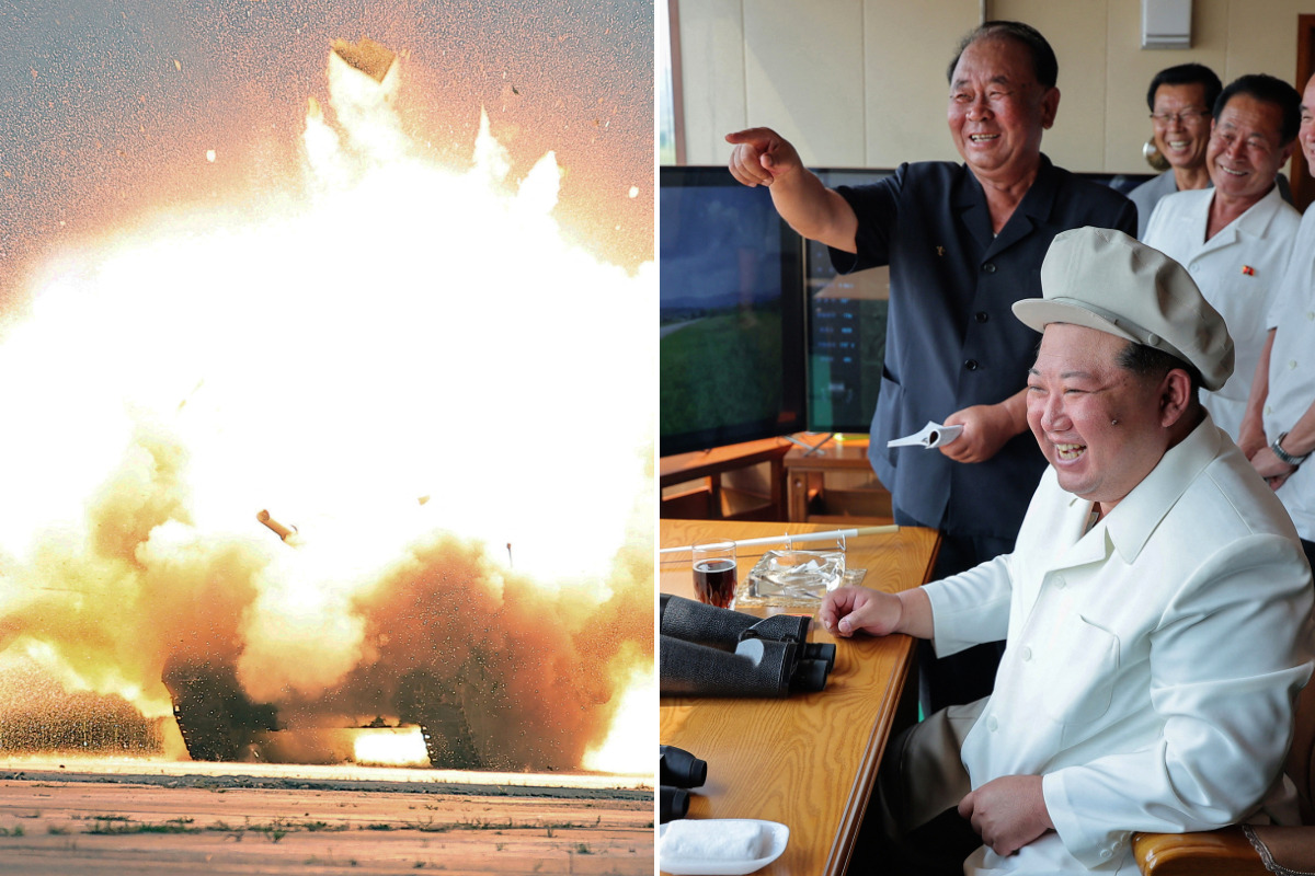 Kim Jong-un gleefully tests out North Korea's new suicide drones in ...