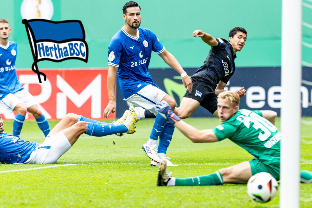 Hertha schießt Rostock ab: Riesen-Bock von Marius Gersbeck bleibt ...