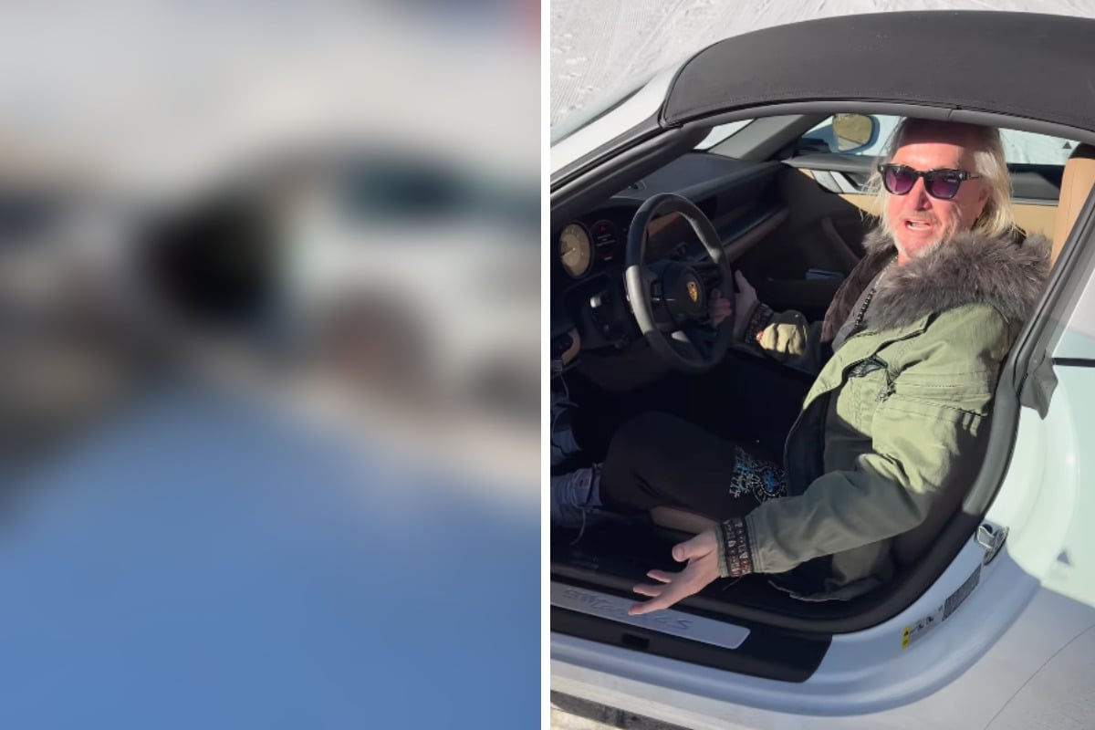 Robert Geiss bleibt mit Luxus-Porsche im Schnee stecken