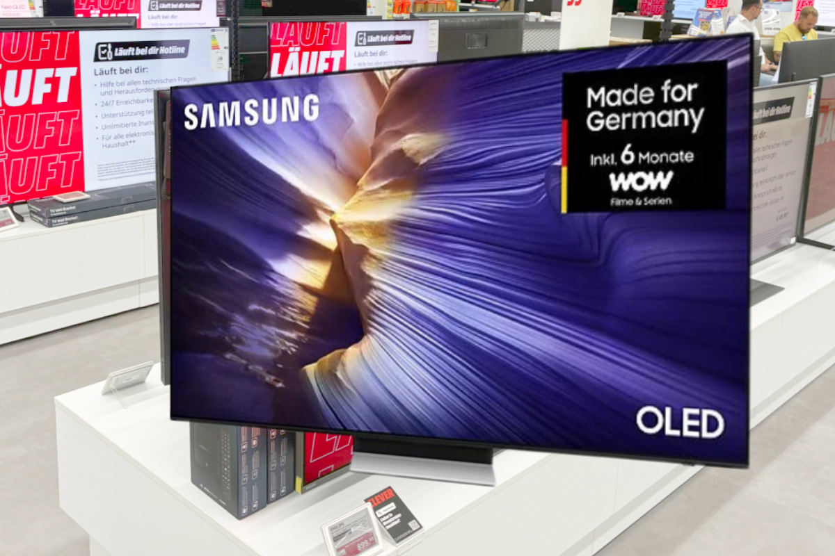 In diesem besonderen MediaMarkt gibt's 65-Zoll-Fernseher von Samsung ...