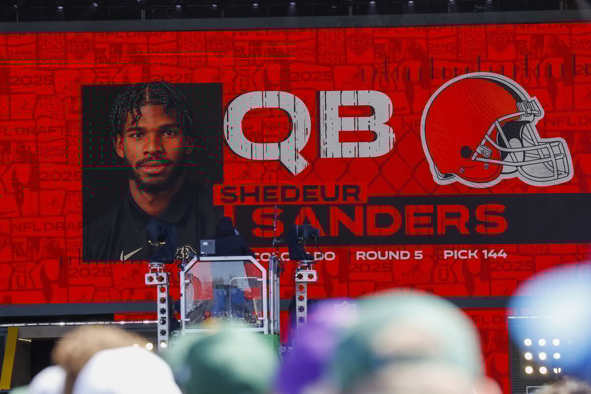 Cleveland Browns end Shedeur Sanders' long NFL draft slide