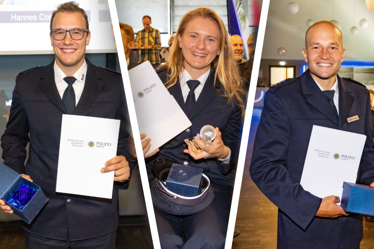 Auszeichnung: Deutsche Meister und Olympia-Stars bei Sachsens Polizei